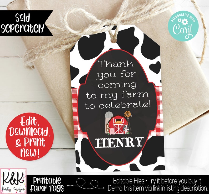 Farm Food Labels Barnyard Food Labels Farm Buffet Cards - Etsy