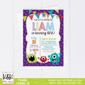 Little Monster Food Label, Monster Buffet Card, Monster Place Card ...