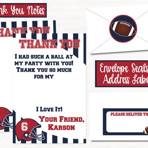 Football Food Labels, Football Place Cards, Football Buffet Cards ...