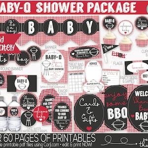 Baby Q Baby Shower Signs, Baby Q Party Signs, Baby Q Welcome Sign ...
