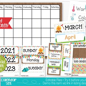 Camping Forest Theme Classroom Banner Printable, Teacher Supply ...