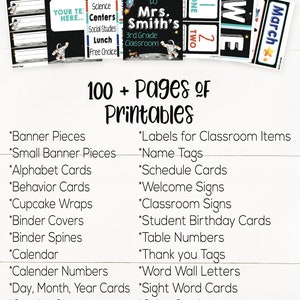 Space Classroom Supplies and Decorations, Space Theme, Teacher Supply ...