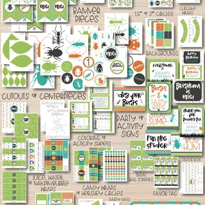 Bug Water Bottle Labels, Insect Water Bottle Labels, Bug Drink Labels ...