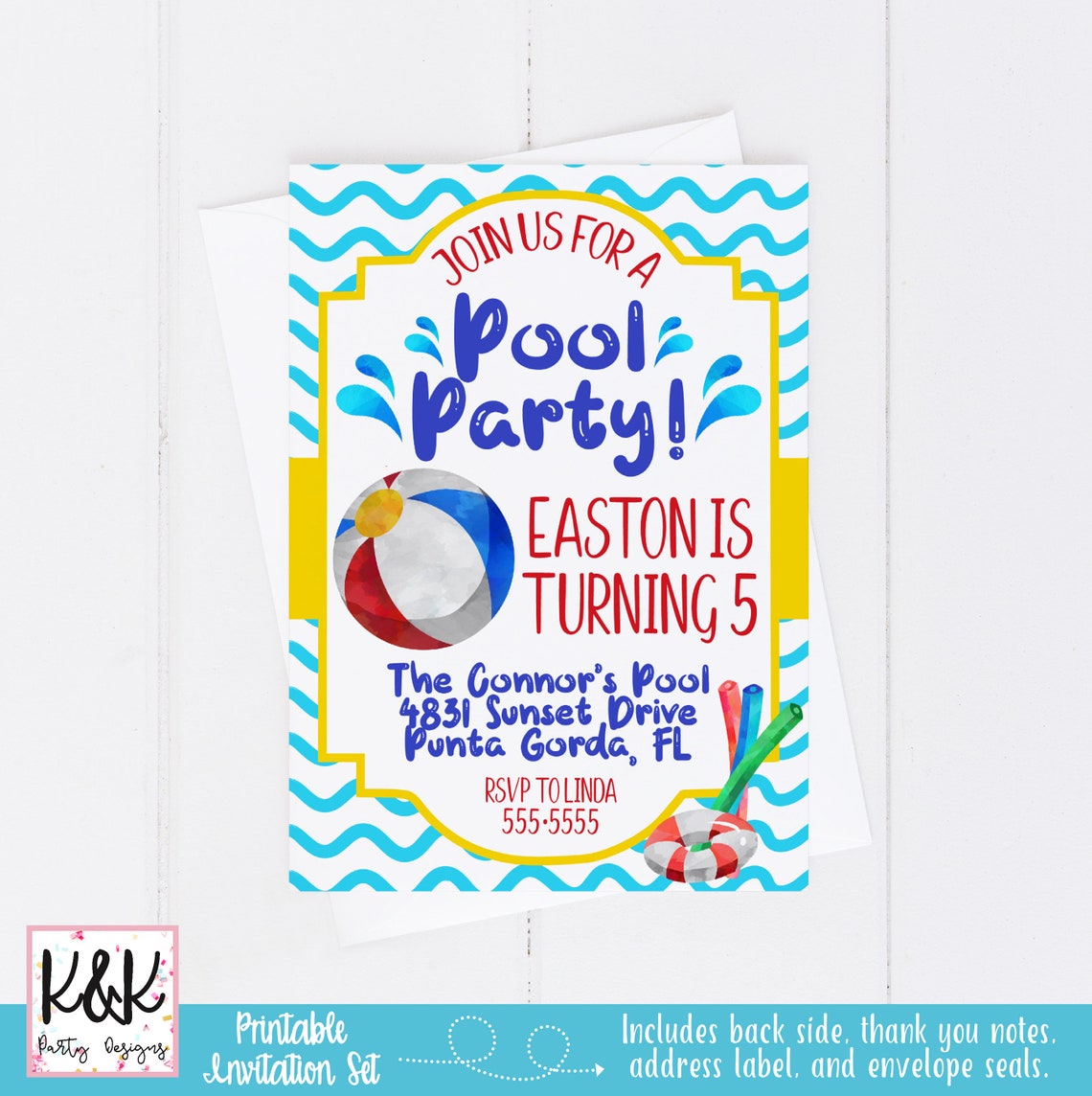 Pool Party Banner, Pool Party Decorations, Swimming Party Decorations ...