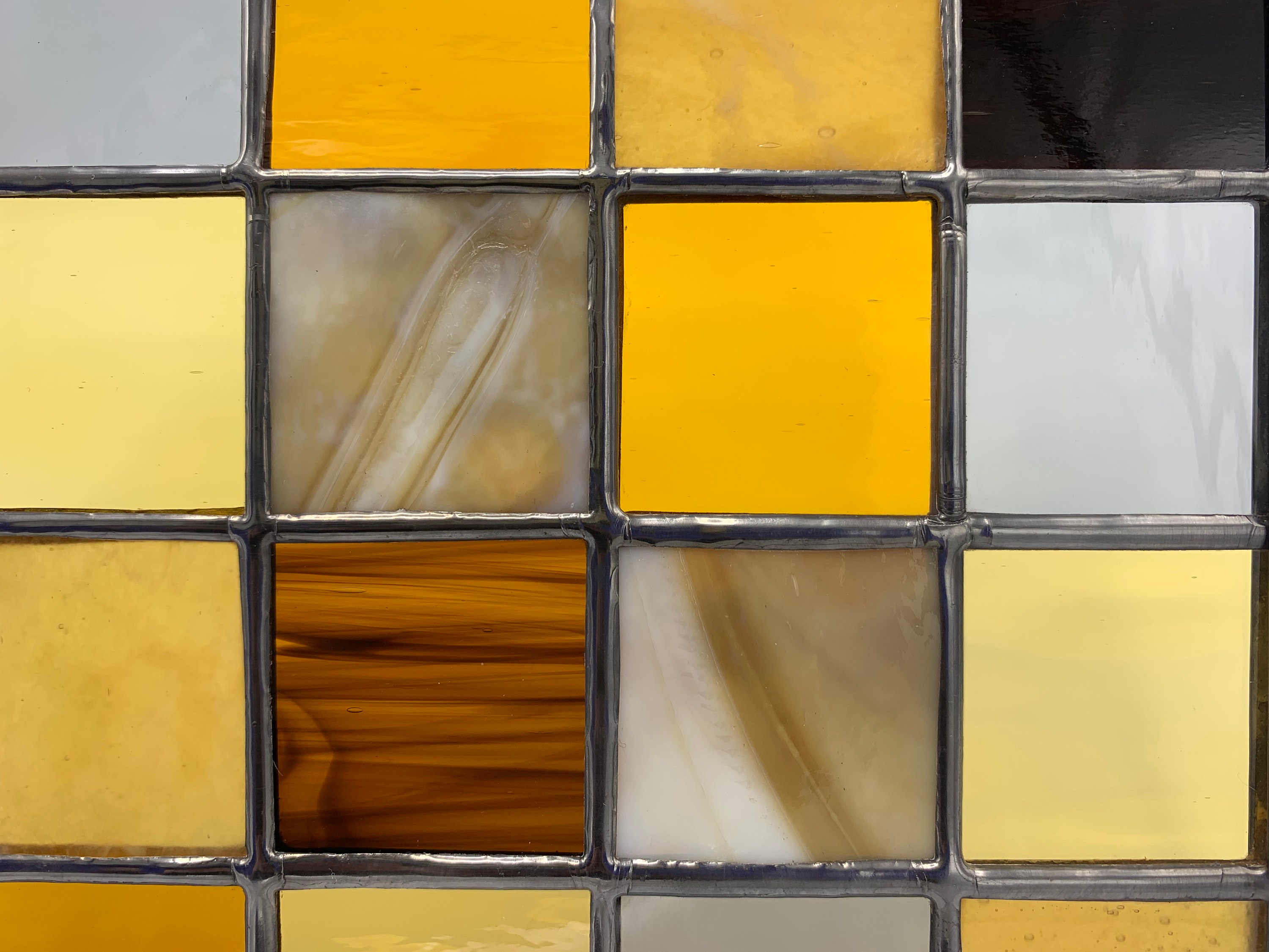 9 X 9 70's VIBE COLOR Palette Stained Glass Window Panel - Etsy