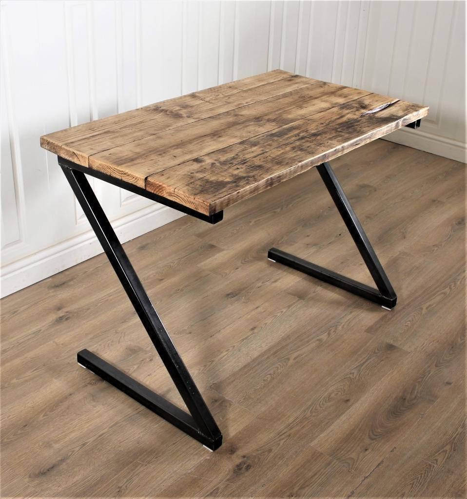 Industrial Desk Computer PC Office Workstation Wood Rustic | Etsy