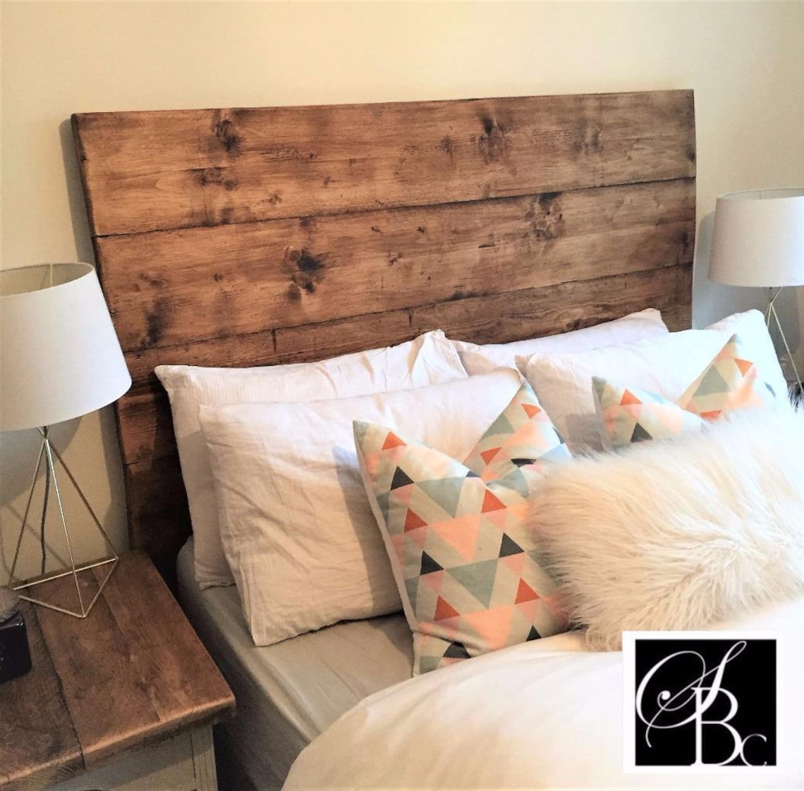 Rustic Reclaimed Wood Headboard Bed Bedroom Double King Queen - Etsy UK