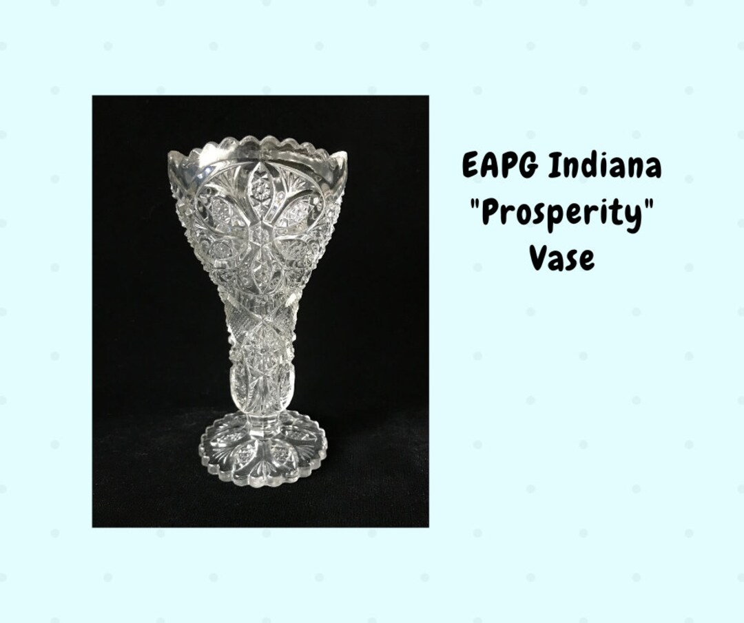 EAPG prosperity Vase Indiana Glass Company, C.1909 AKA Ferris Wheel ...
