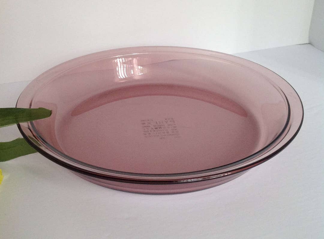 Vintage PYREX Cranberry PIE PLATE: Amethyst No. 209 Purple Glass ...