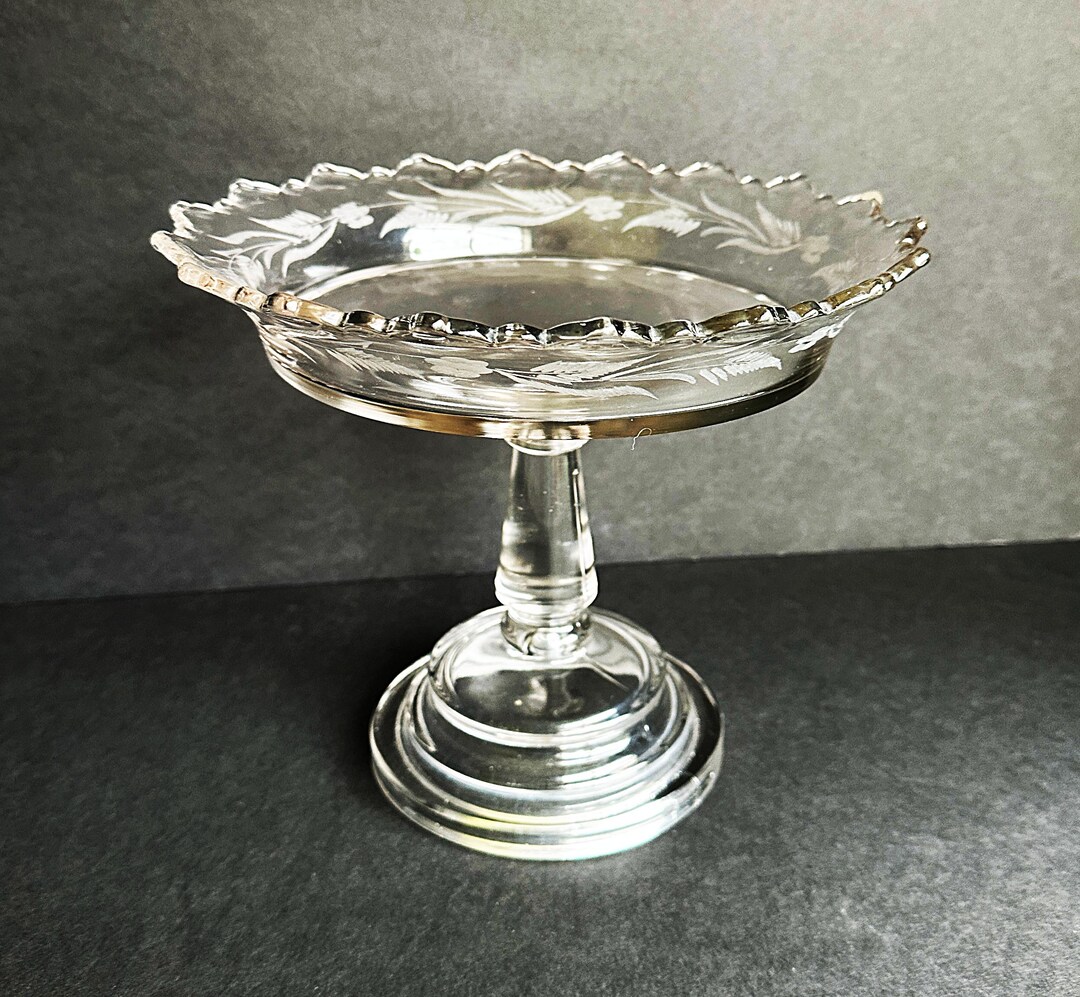 Antique EAPG ADAMS 329 COMPOTE: Adams and Co. No. 329 Engraved Glass ...