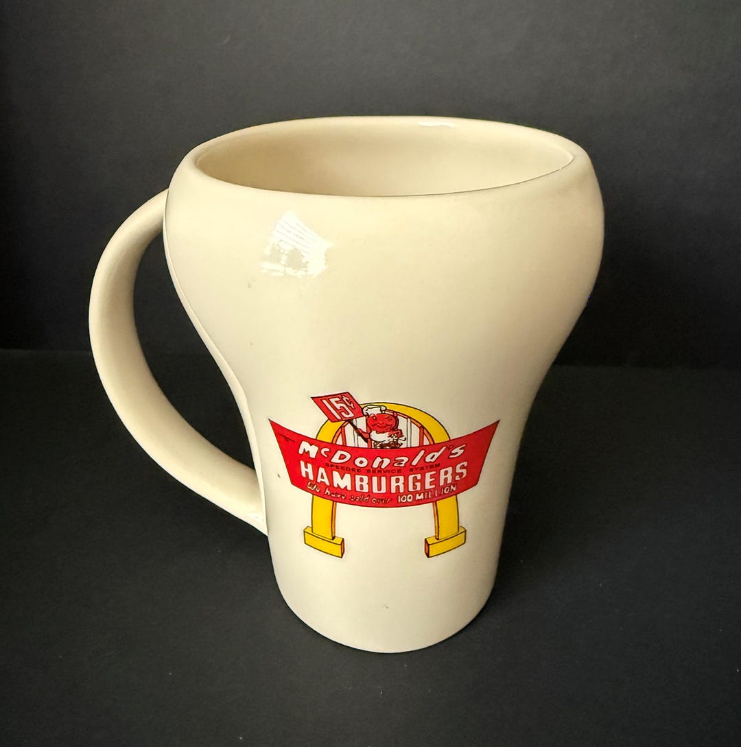 Vintage Mcdonald’s 15 Cent HAMBURGERS MUG: Restaurant China Advertising ...