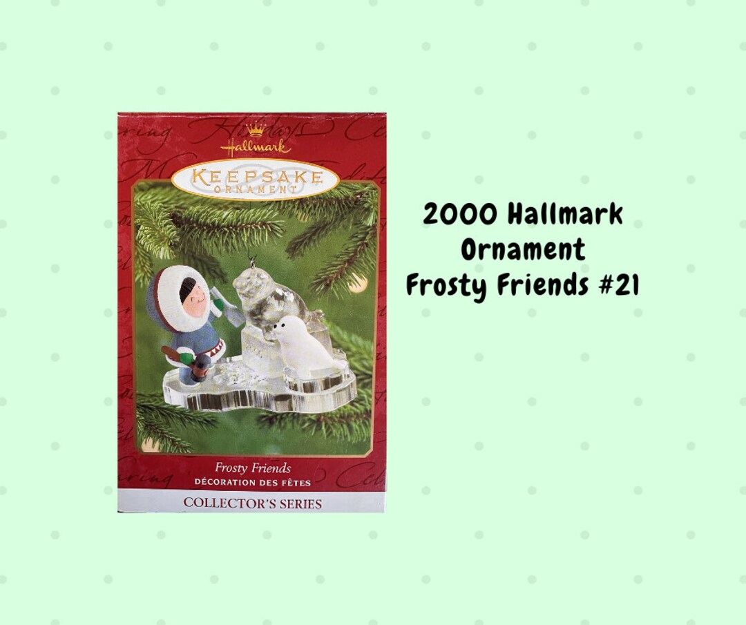 Hallmark frosty Friends Christmas Ornament Eskimo Kid Seal Seal Making ...