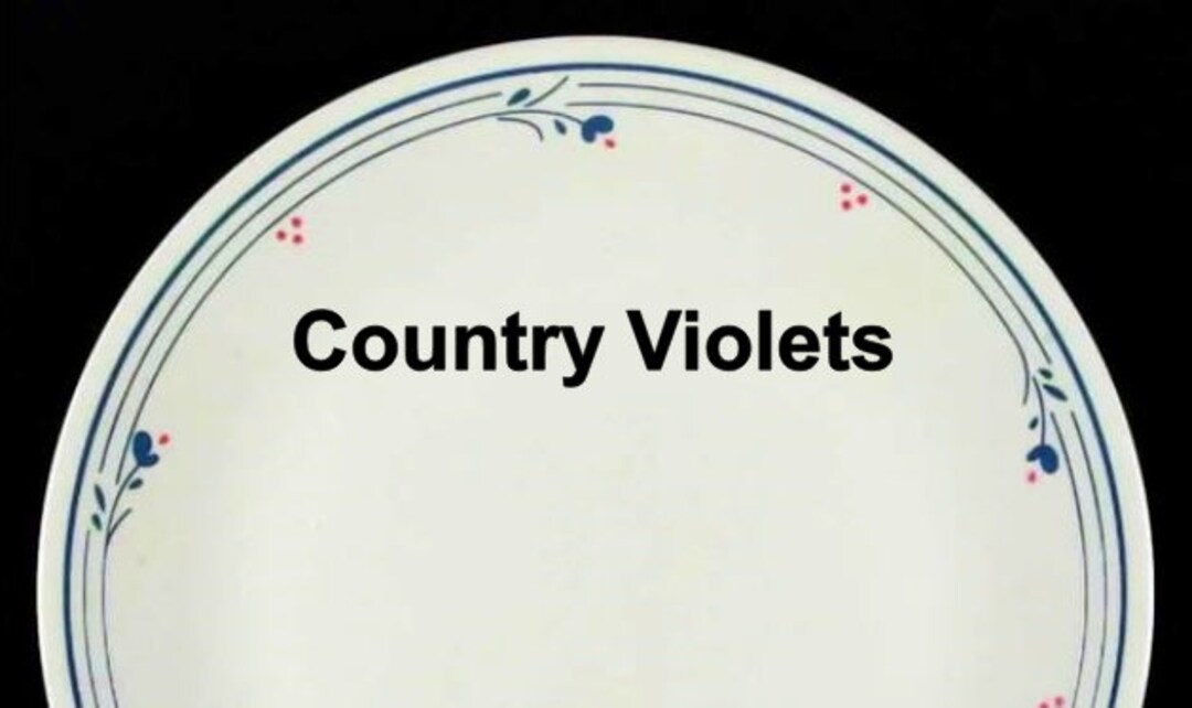 Vintage Corelle COUNTRY VIOLETS Replacements: Sets of Plates, Bowls ...