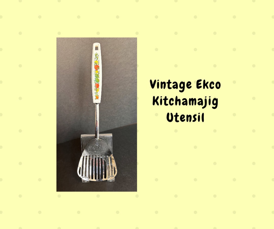 Vintage Ekco Kitchamajig Slotted Spoon Scoop Vegetable Spice of Life ... Vintage Ekco Kitchamajig Slotted Spoon Scoop Vegetable Spice of Life ...