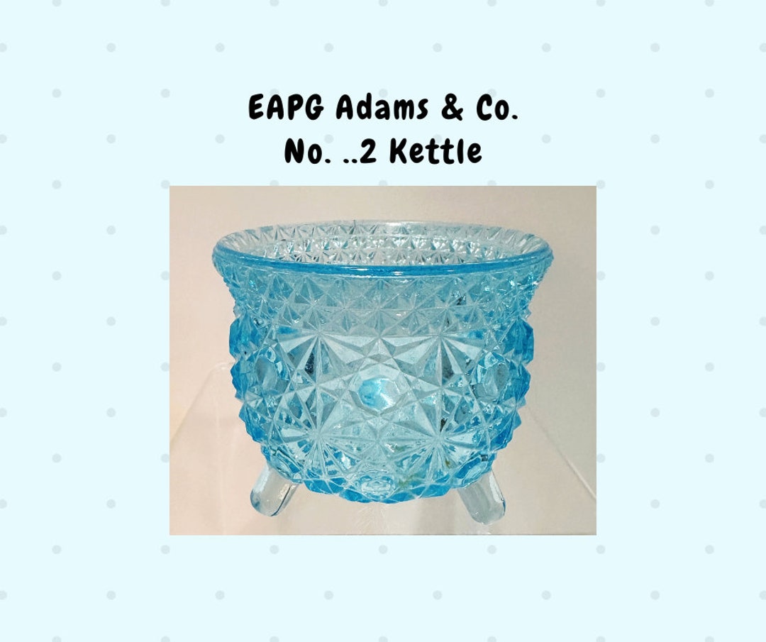 EAPG Adams & Co. No. ..2 Kettle Mustard Pot Gypsy Pot Antique Glassware 1886 - Etsy