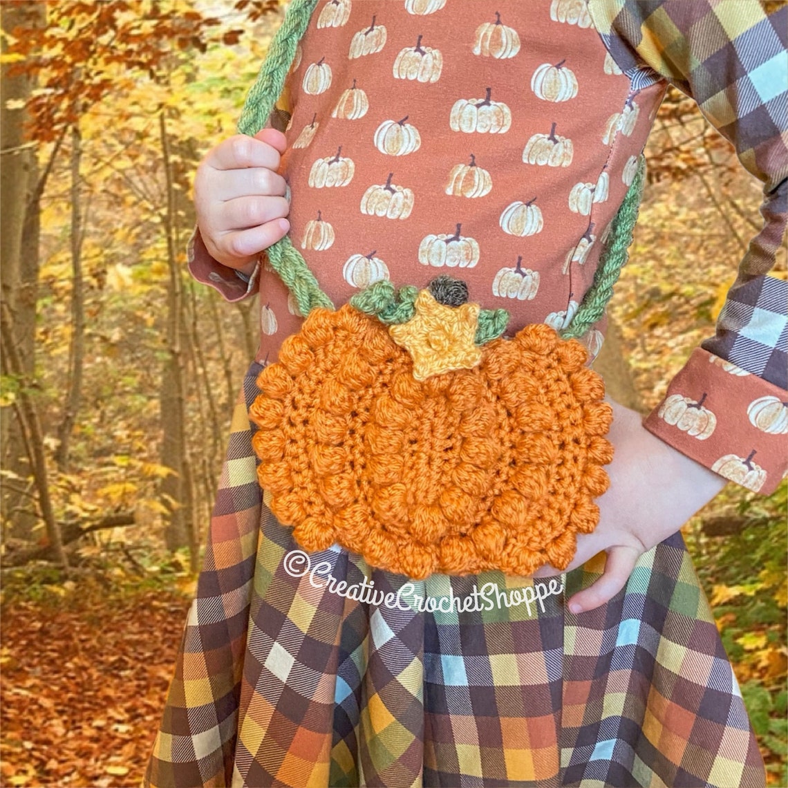 Fall Pumpkin Purse 2 Sizes *CROCHET PATTERN PACK* - Etsy