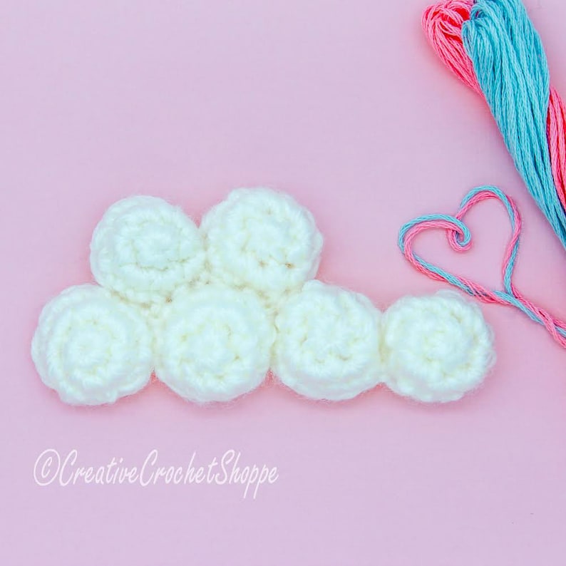 3D Cloud Appliqué *CROCHET PATTERN* - Etsy