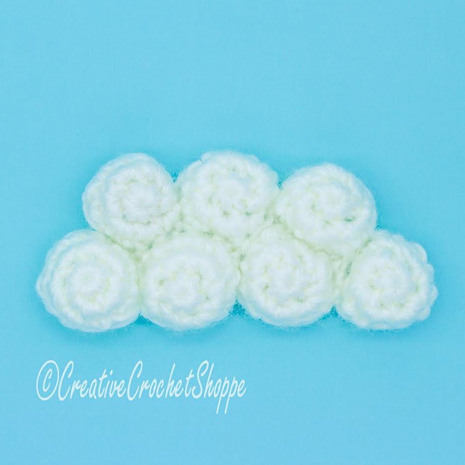 3D Cloud Appliqué *CROCHET PATTERN* - Etsy