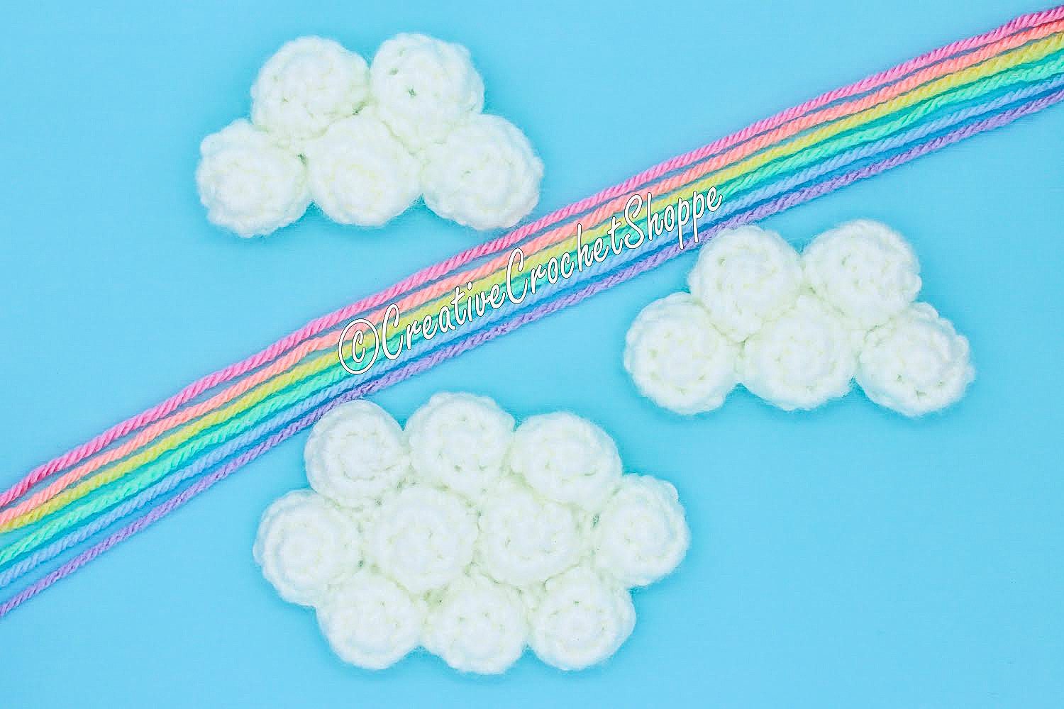 3D Cloud Appliqué *CROCHET PATTERN* - Etsy