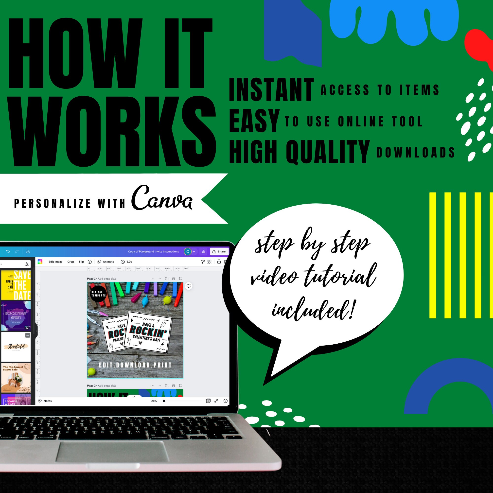 Printable Class Valentine Gift Tags for Pop Rocks, Have a Rockin ...