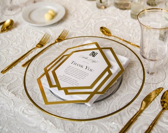 Custom 4 X 8 Acrylic Wedding Menu Cards Personalized Laser - Etsy