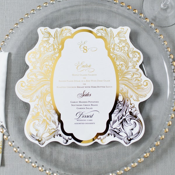 Luxury Menu Cards - Etsy