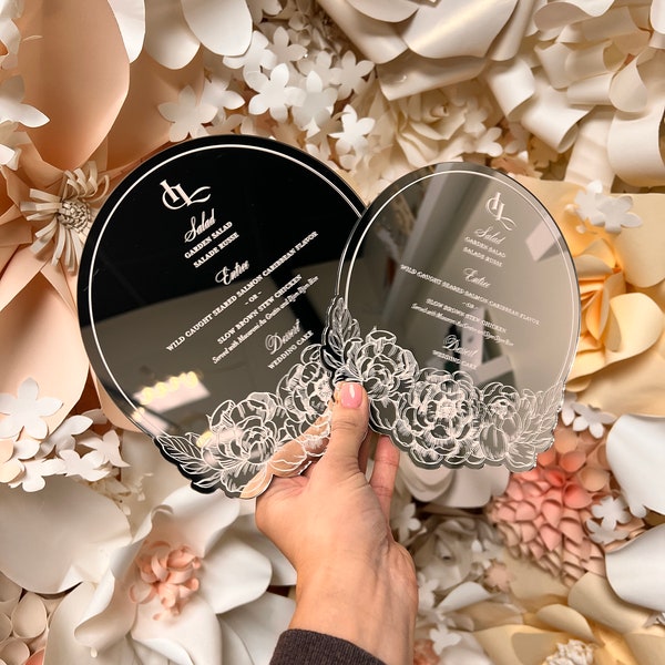 Acrylic Menus - Etsy