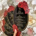 Acrylic Menu/ Black and Red Roses Menus/ Oversized Menu / Modern Menu ...