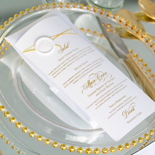 Wax Seal Menu - Etsy