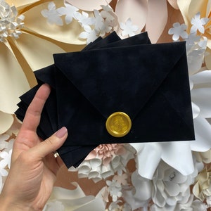 Suede Envelopes/ Forest Green Envelopes / Custom Envelopes / Die Cut ...