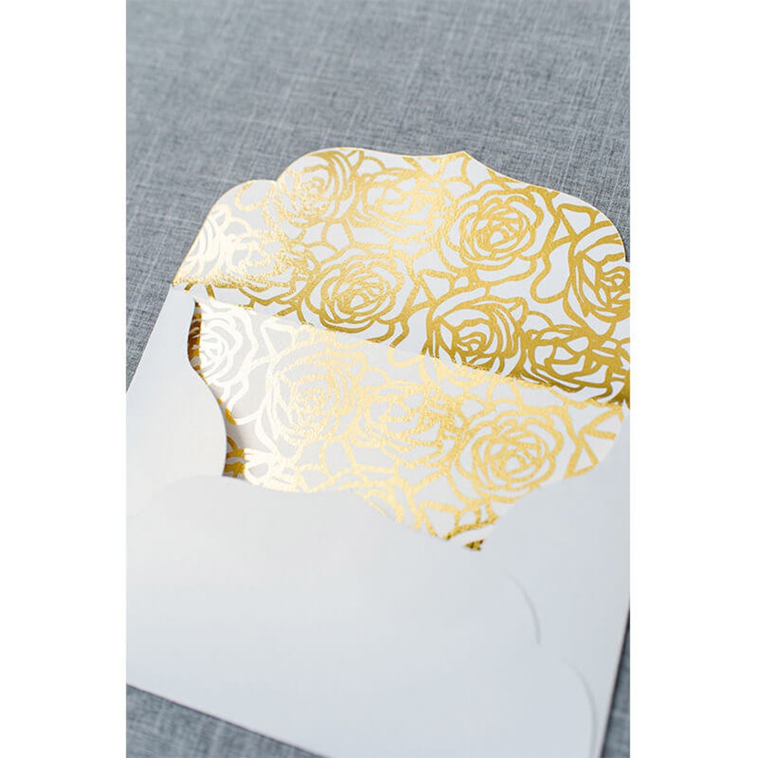 Elegant Envelope/acrylic Envelope/thick Envelope/ Gold Foil Envelope ...