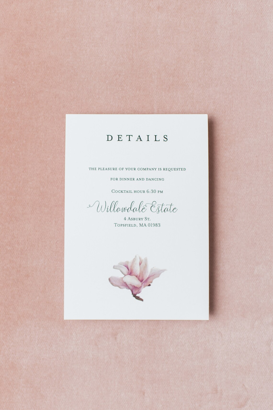 Magnolia Wedding Invitations/ Floral Wedding Invitations/ - Etsy