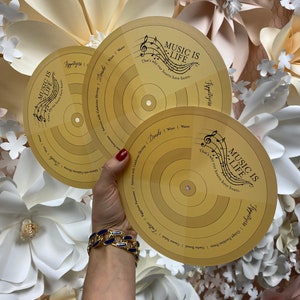 Musical Menu / Record Menu / Acrylic Menu / Music is Life Menu ...