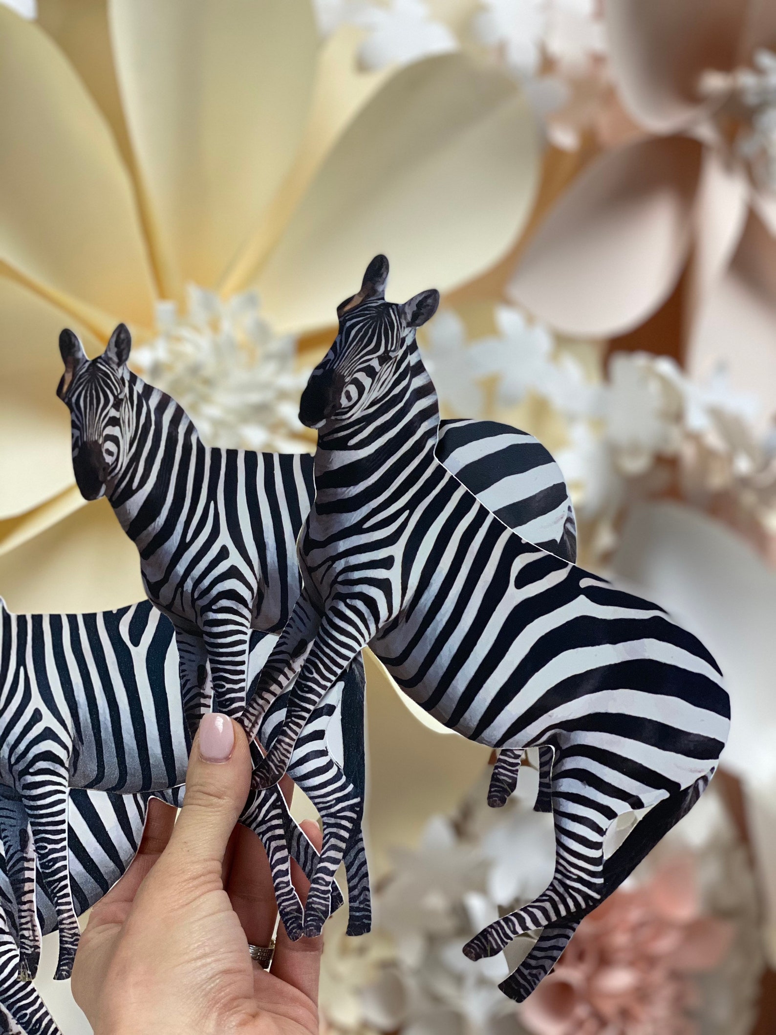 Zebra Menu/ Die Cut Cardstock Zebra Menu/ Zebra Birthday | Etsy