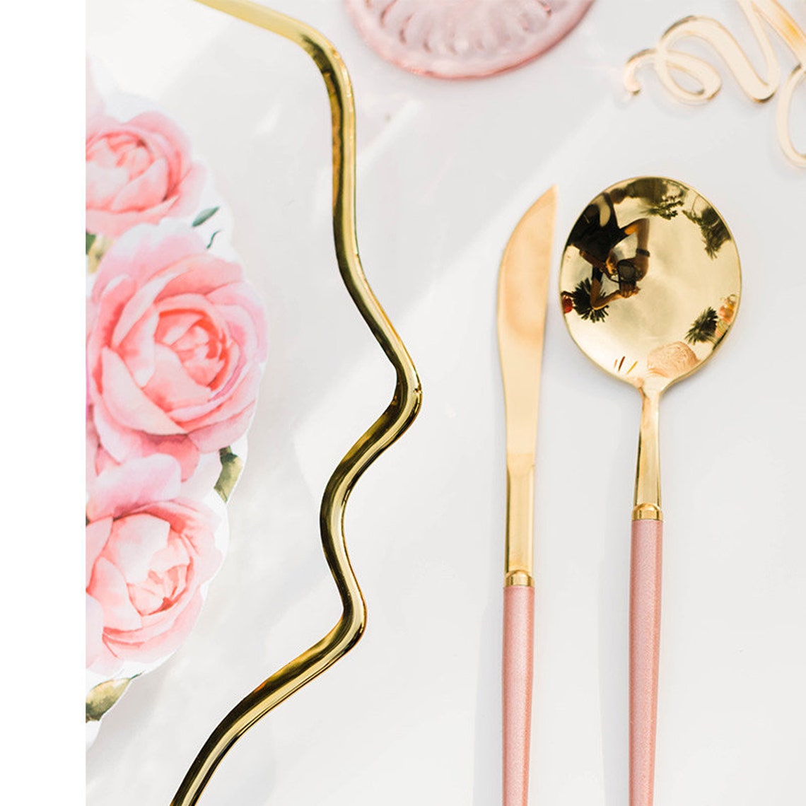 Roses Menu Design / Oversized Menu / Pink Menu / Bridal Shower - Etsy