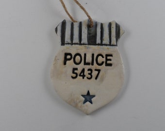 Police Badge Ornament | Etsy