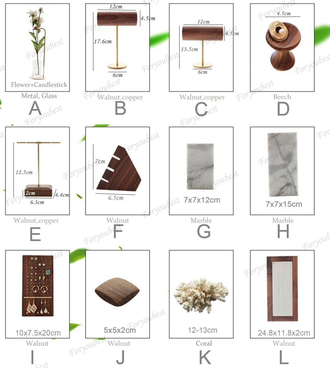 Walnut Wood Jewelry Display Wood Ring Stand Holder Wood | Etsy