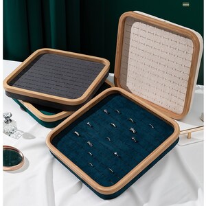 Velvet Ring Display Jewelry Organizer Stand Ring Holder for - Etsy