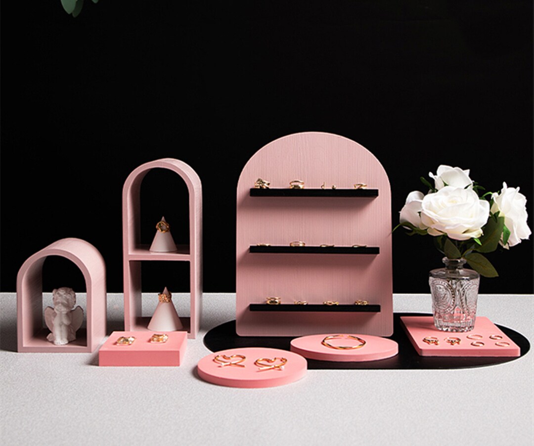 Pink Jewelry Display, Ring Display Stand,accessories Display,jewelry ...