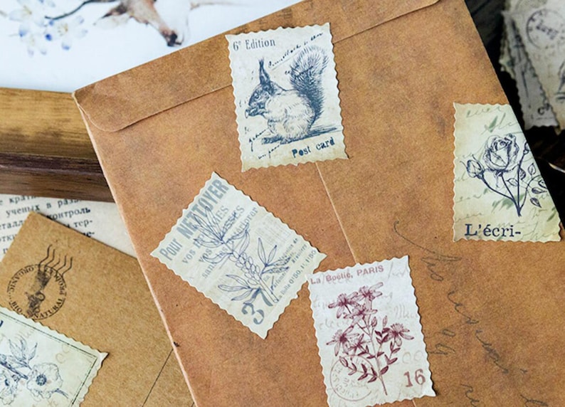 Small Forest Post Office Stickers Pack Sticker Set Kiss-Cut | Etsy