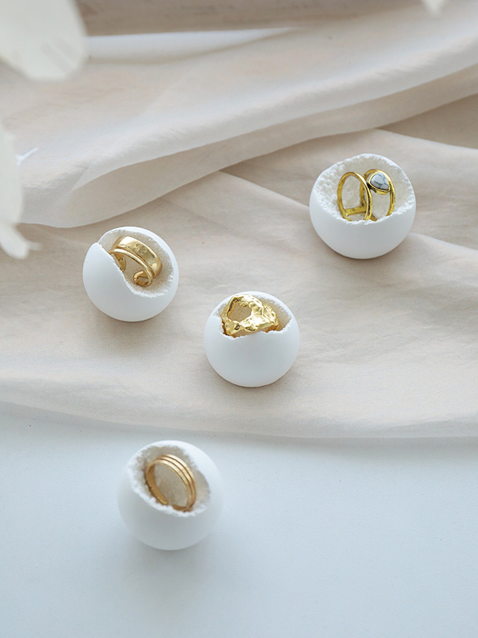 Gypsum Ring Display White Ring Stand White Jewelry Display - Etsy