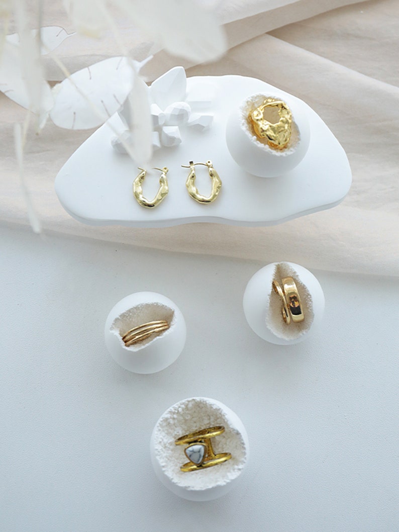 Gypsum Ring Display White Ring Stand White Jewelry Display - Etsy