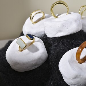 Gypsum Ring Display, Ring Organizer Stand, Ring Stand Holder,white Ring ...