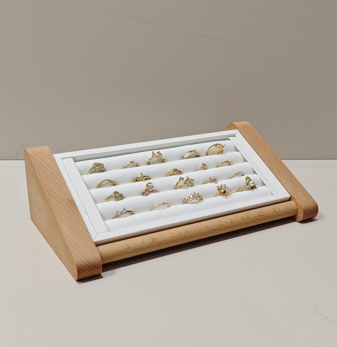 Wood Ring Display, Ring Organizer Stand, Ring Stand Holder,ring Tray ...