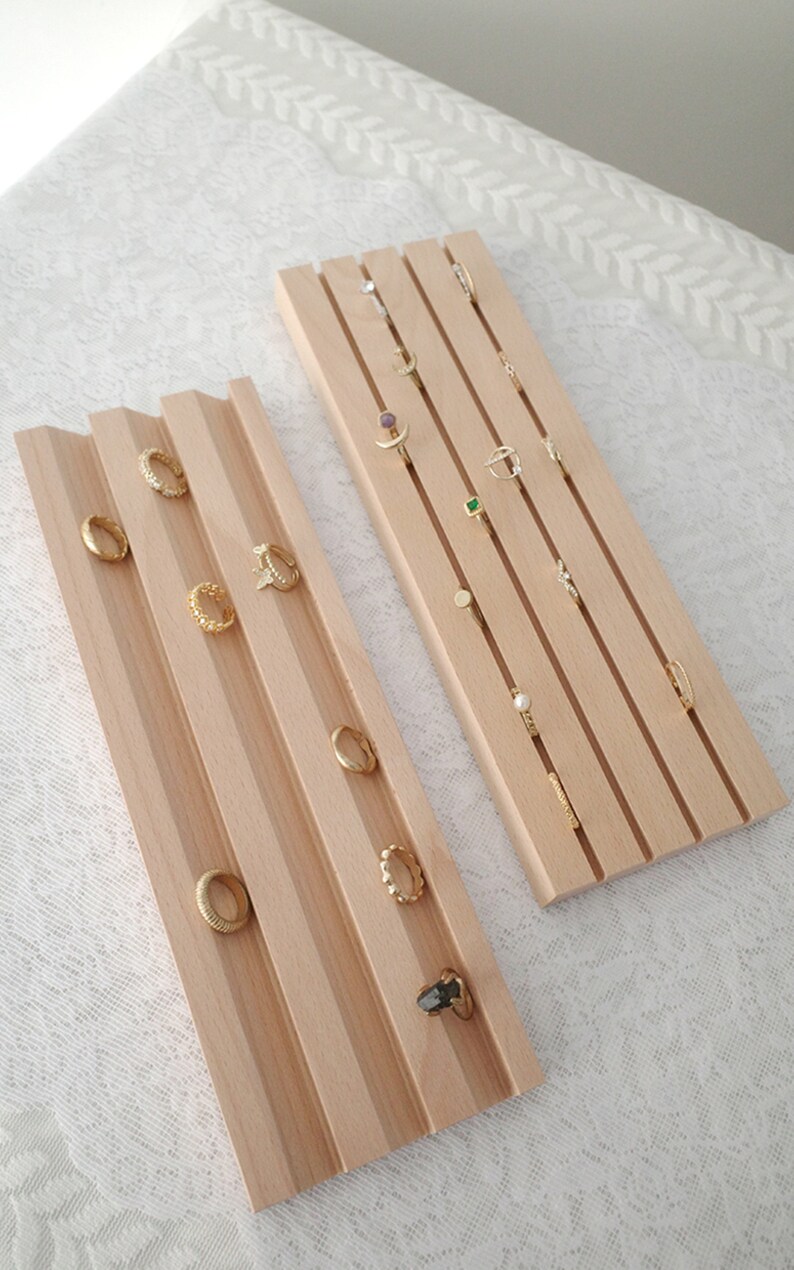 Wood Ring Display Rings Organizer Stand Ring Stand Holder - Etsy