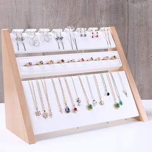 Wood Necklace Stand Necklace Display Ring Display Earring - Etsy