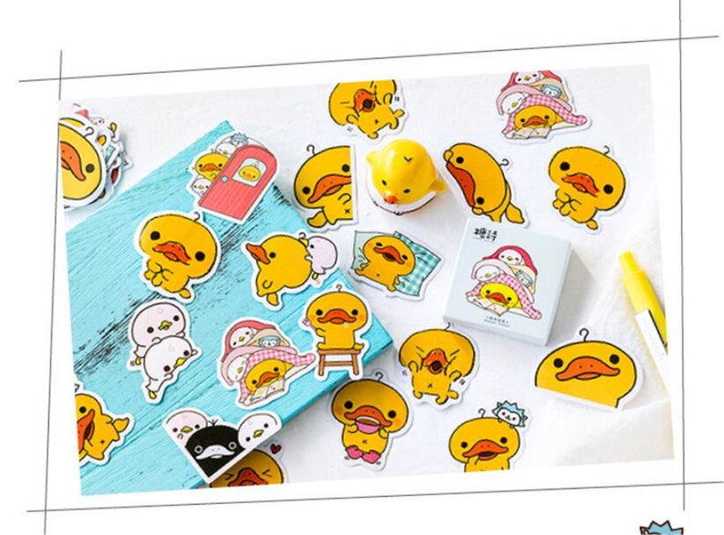 Duck stickers Pack Duck Sticker Set Deco sticker Decorative | Etsy