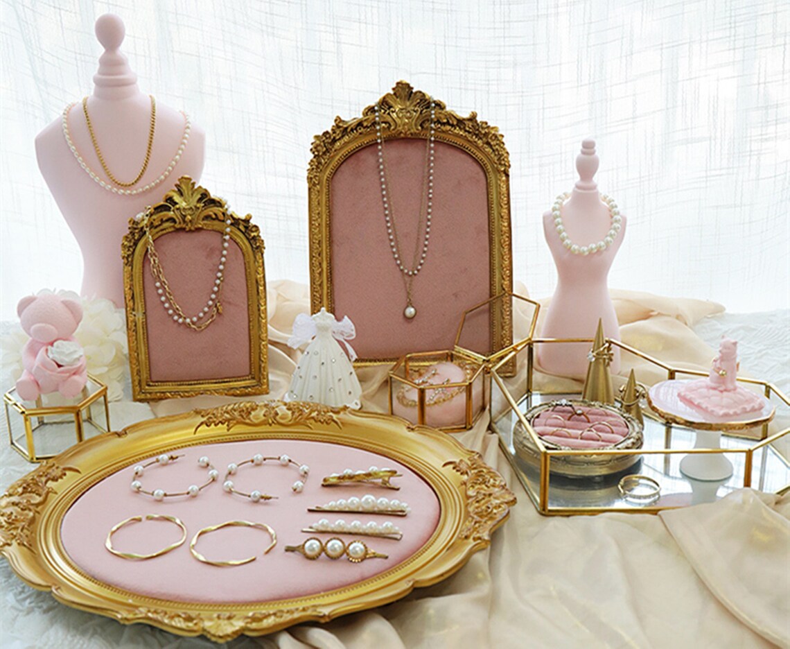 Pink Jewelry Display Frame Necklace Display Stand Earring - Etsy