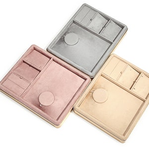 Velvet Pendant Holder Trays, Necklace Display Trays, Velvet Jewelry ...