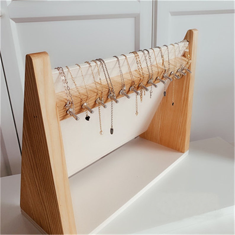 Wood Necklace Stand, Pendant Stand, Necklace Holder DS1197 - Etsy